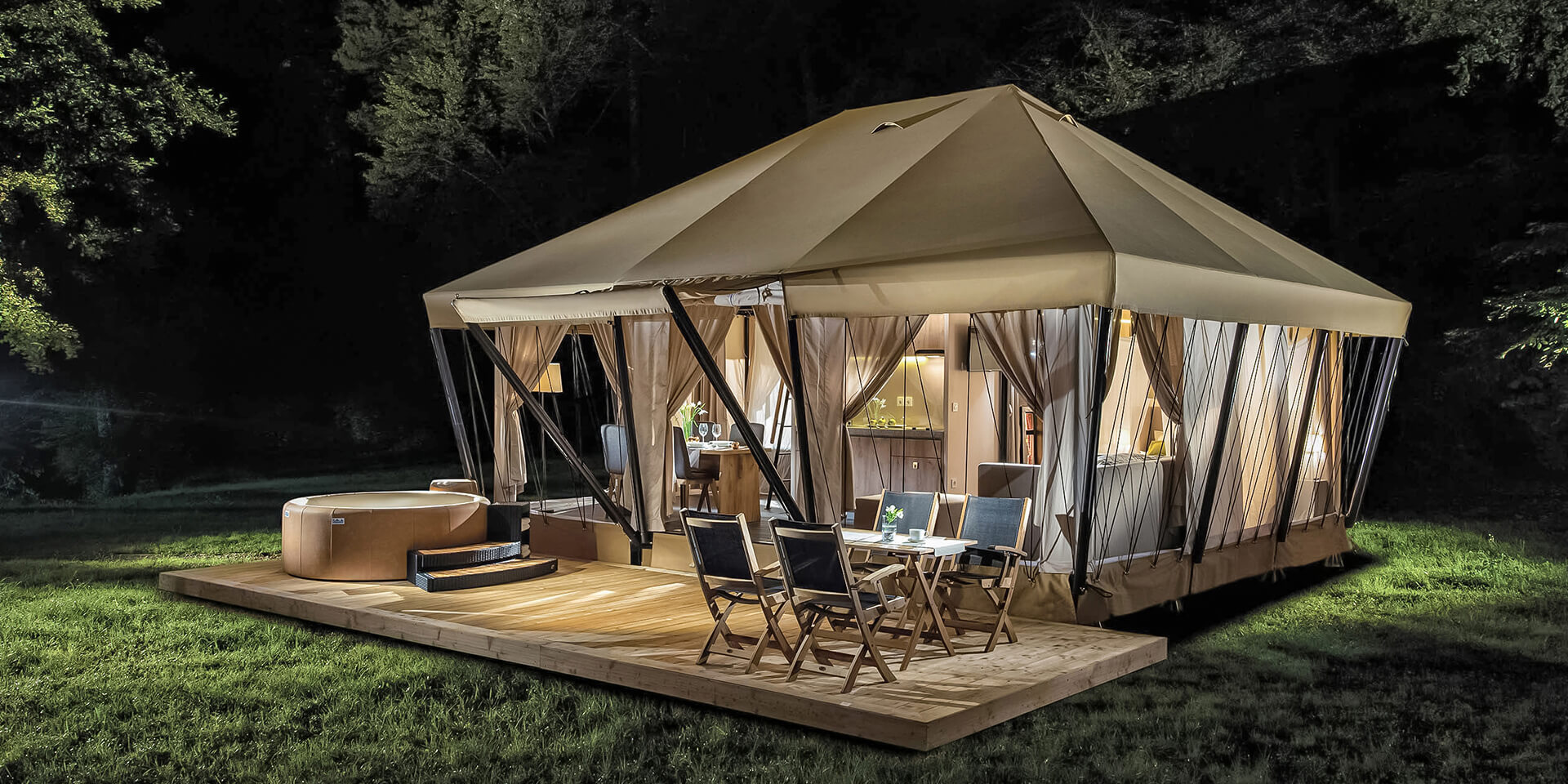 Deluxe Glamping Safari Tent for Family/Studio - SX49